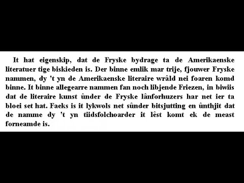 West Frisian language
