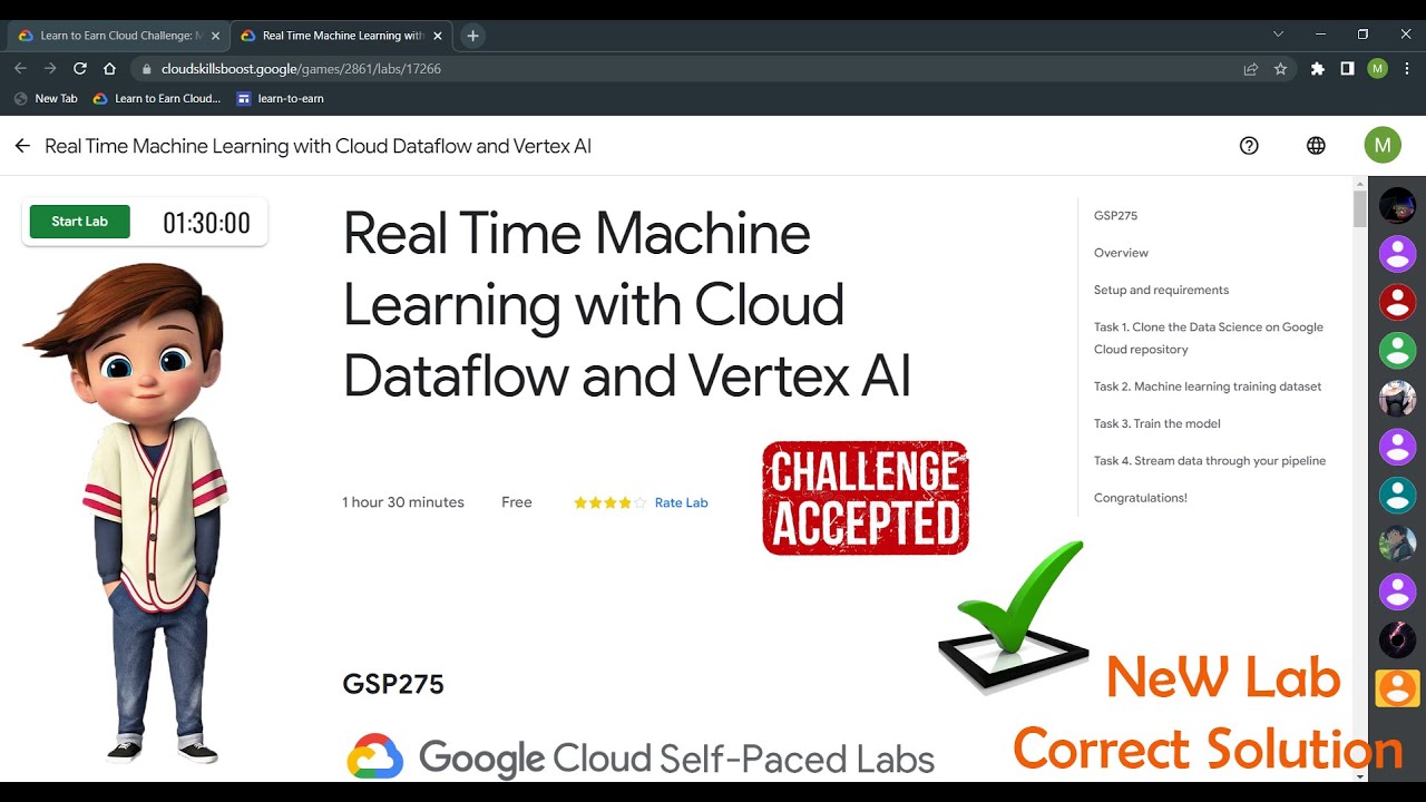 Real Time Machine Learning with Cloud Dataflow and Vertex AI | GSP275 | Solution | Correct Solution