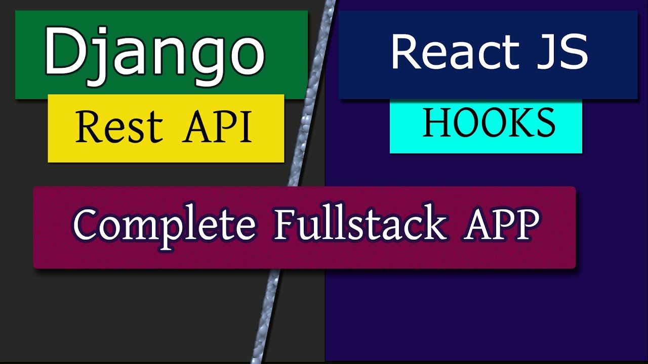 Django Rest API + React JS (Hooks) Complete Full Stack Series Introduction & Demo Project .