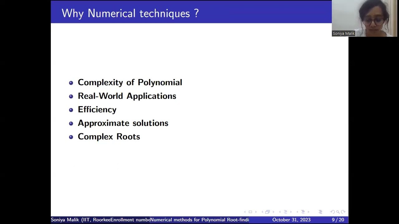 Numerical Method for Polynomial root finding