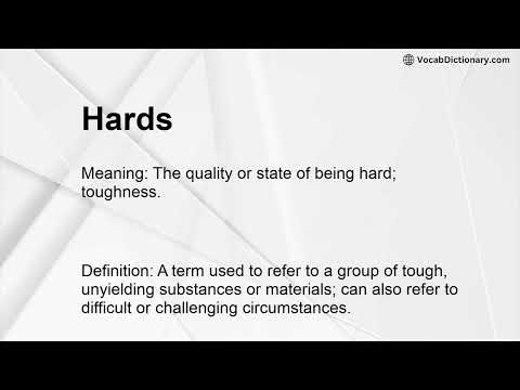 Hards Meaning