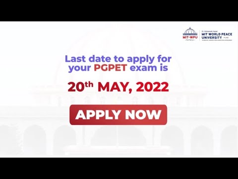 Apply at MIT-WPU with PG-PET Exam | 2022
