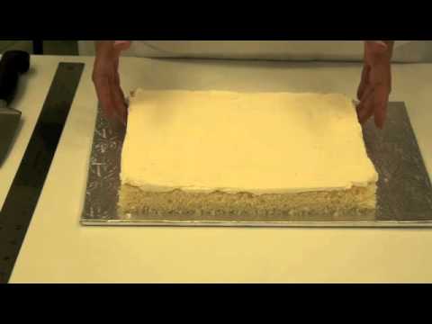 How to Make Petit Fours - Part 1 - Preparing the Cake