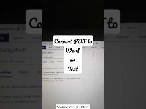 Convert PDF into Text or World | Explained in Hindi / Urdu