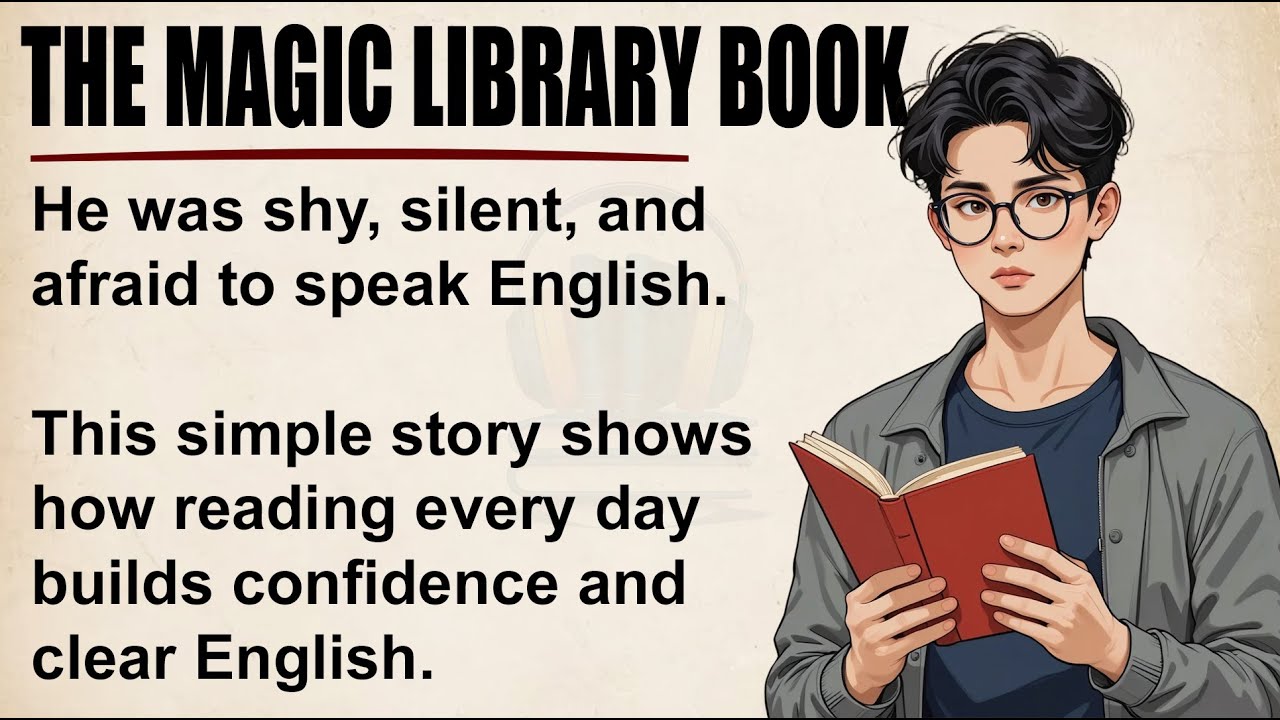 The Magic Library Book || Learn English  🔥 || Graded Reader 📚 @ListenandLearnEnglishDaily 