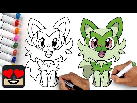 How To Draw Sprigatito | Pokemon Scarlet & Violet
