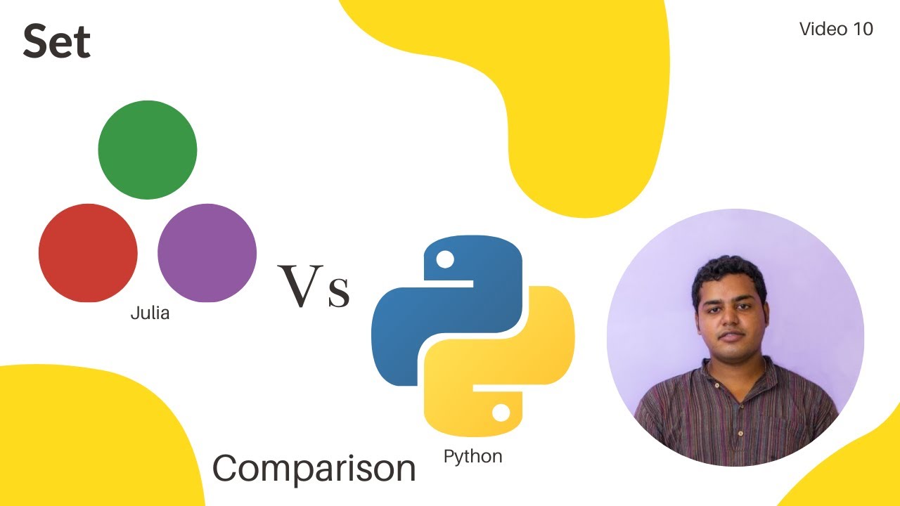 How Julia set is different from Python set data type?