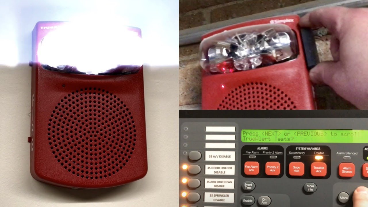 Simplex TrueAlert ES Manual Self-Test Demonstration