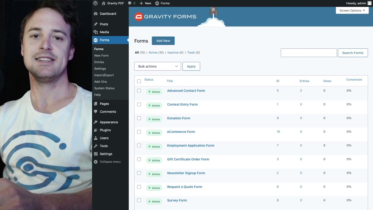 Getting Started with Gravity PDF (version 6) and Gravity Forms (2.5)