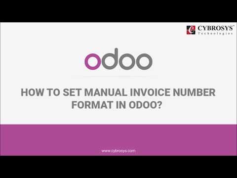 How to set manual invoice number format in odoo?