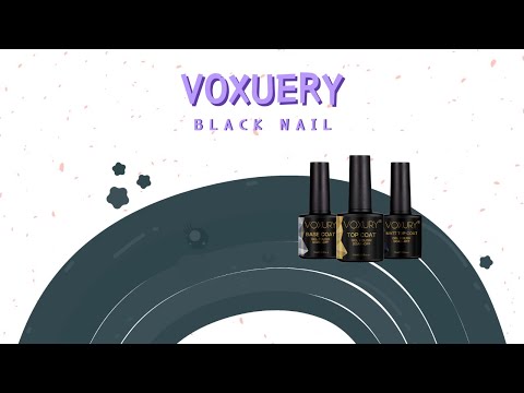 Voxury || Black Matta French Nail art- Easy for Beginners