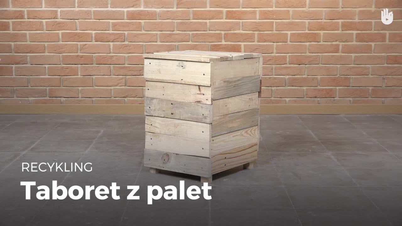 Taboret z palet - Recykling palet | Sikana