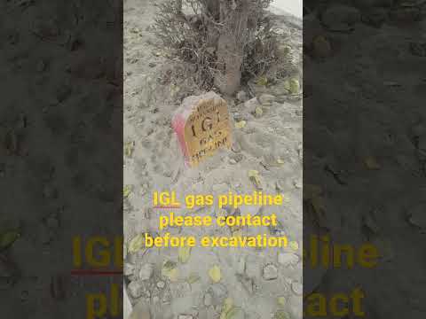 IGL gas pipe line information #information stone #contact before excavation @engineers_at_site_noida