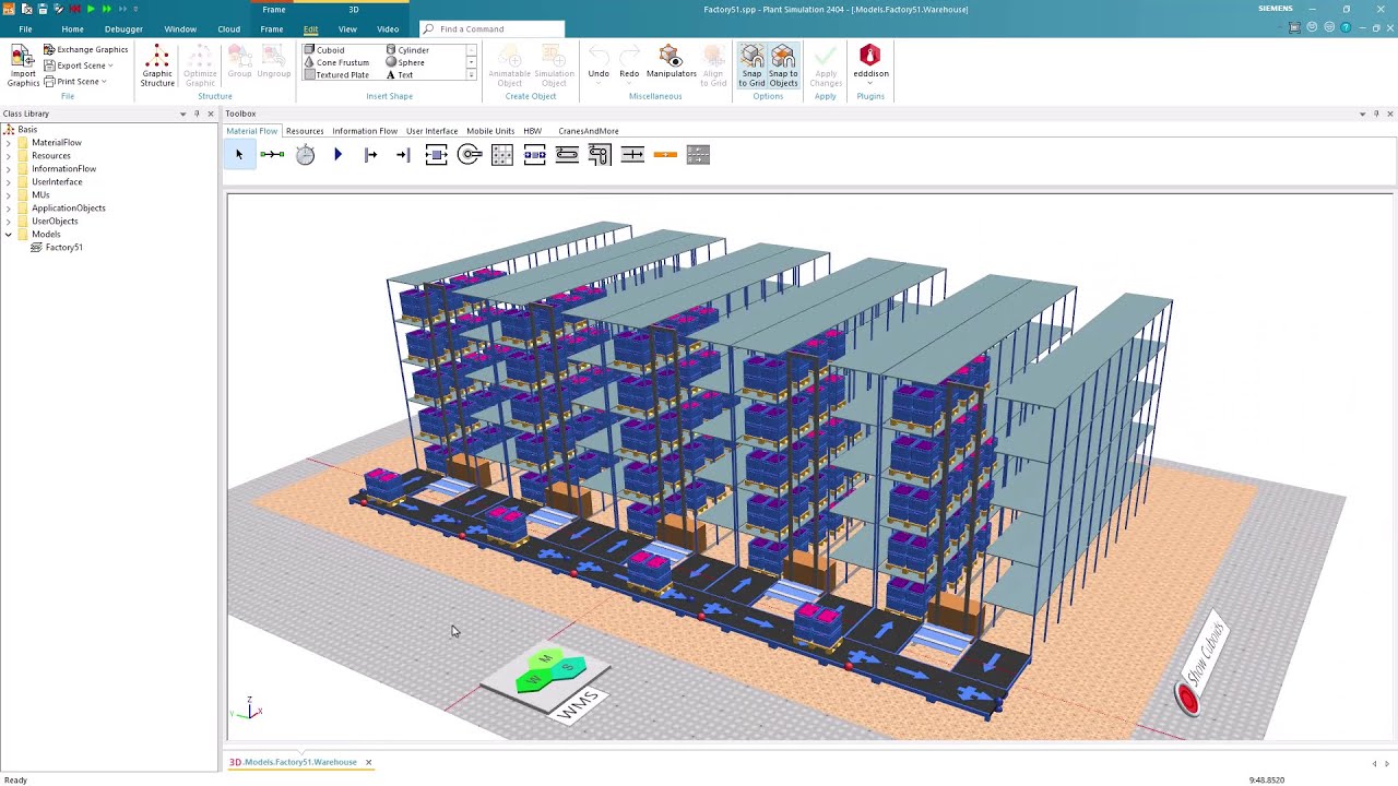 Plant Simulation 28 - optimizing 3D graphics