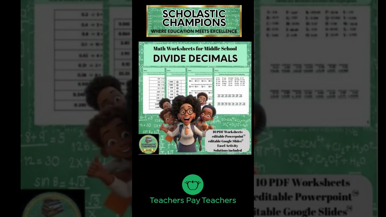 Middle School Math Worksheet Bundle