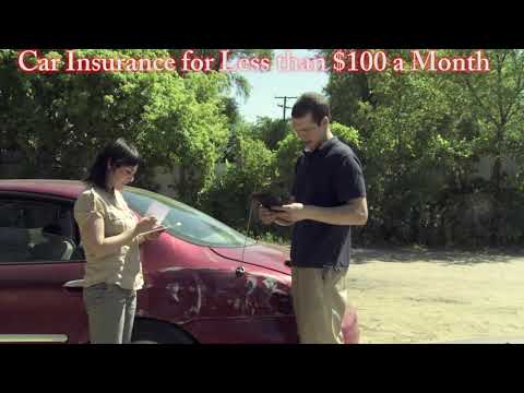 Car insurance for less than $100 a month