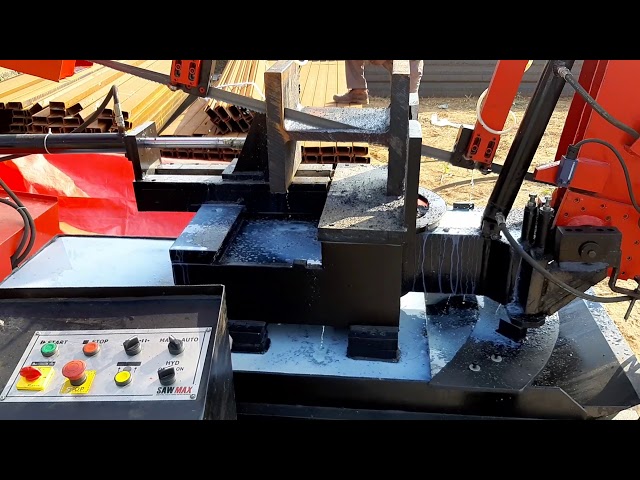 Metal cutting Bandsaw Machine - Horizontal Semi Automatic Bandsaw ...