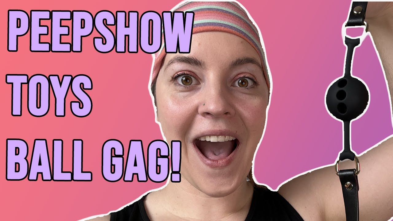 Sex Toy Review - Peepshow Toys Breathable Silicone Ball Gag with Adjustable Strap and Holes!