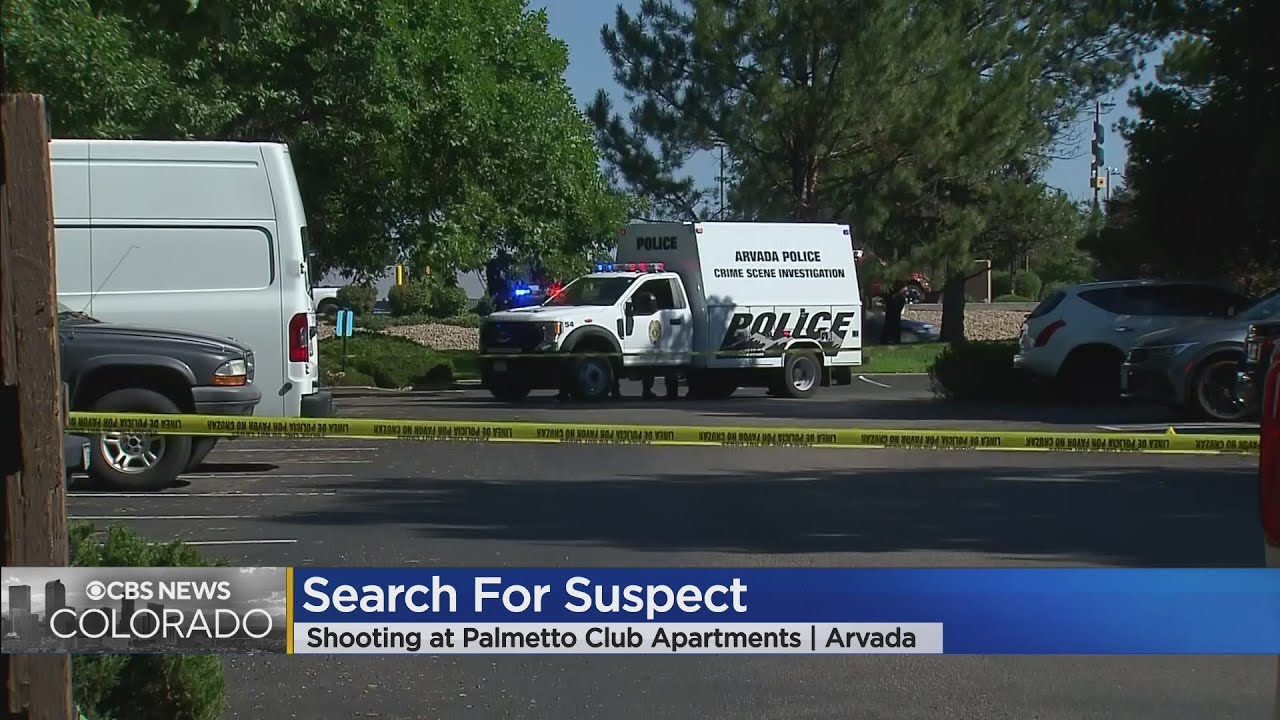 Arvada police are looking for a suspect after a shooting Thursday morning