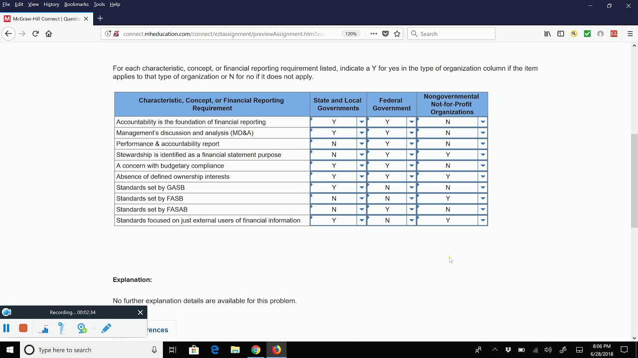 ACG4501 Chapter 1 homework explanations