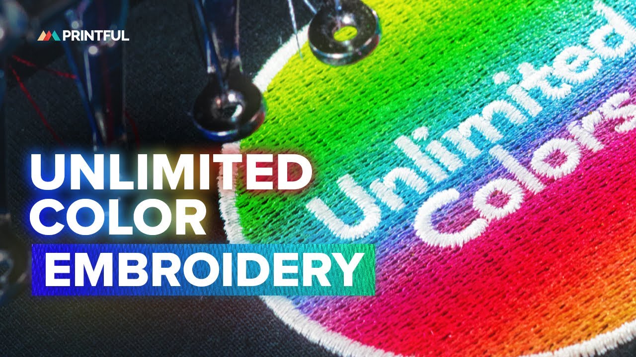 Unlimited Color Embroidery—Design and Sell Online