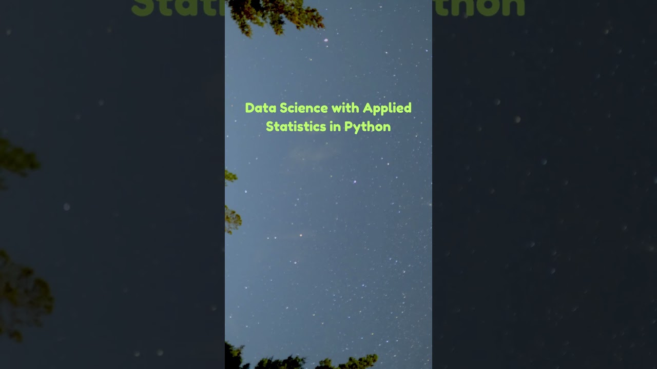 Title: Data Science with Applied Statistics in Python#lkp #leilani