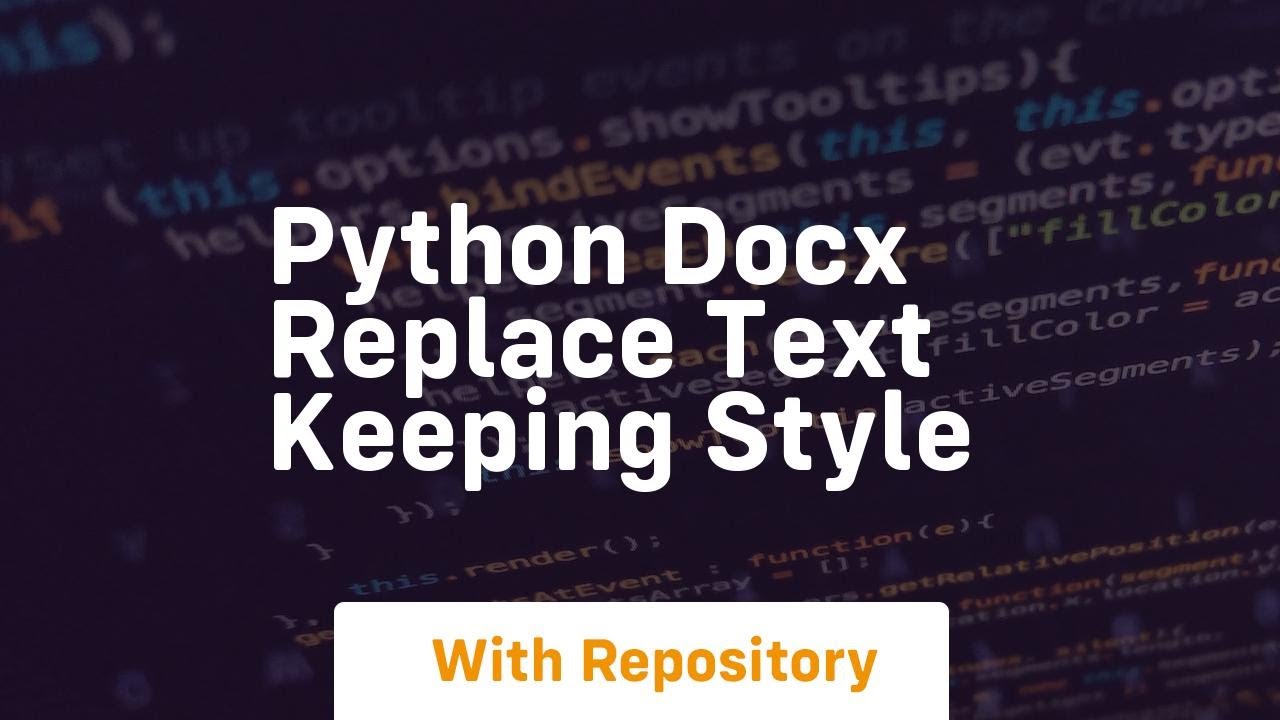 python docx replace text keeping style