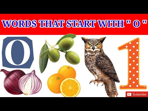 O Letter Words | O Letter Words With Pictures | Words That Start With O | Easy Base Learn |
