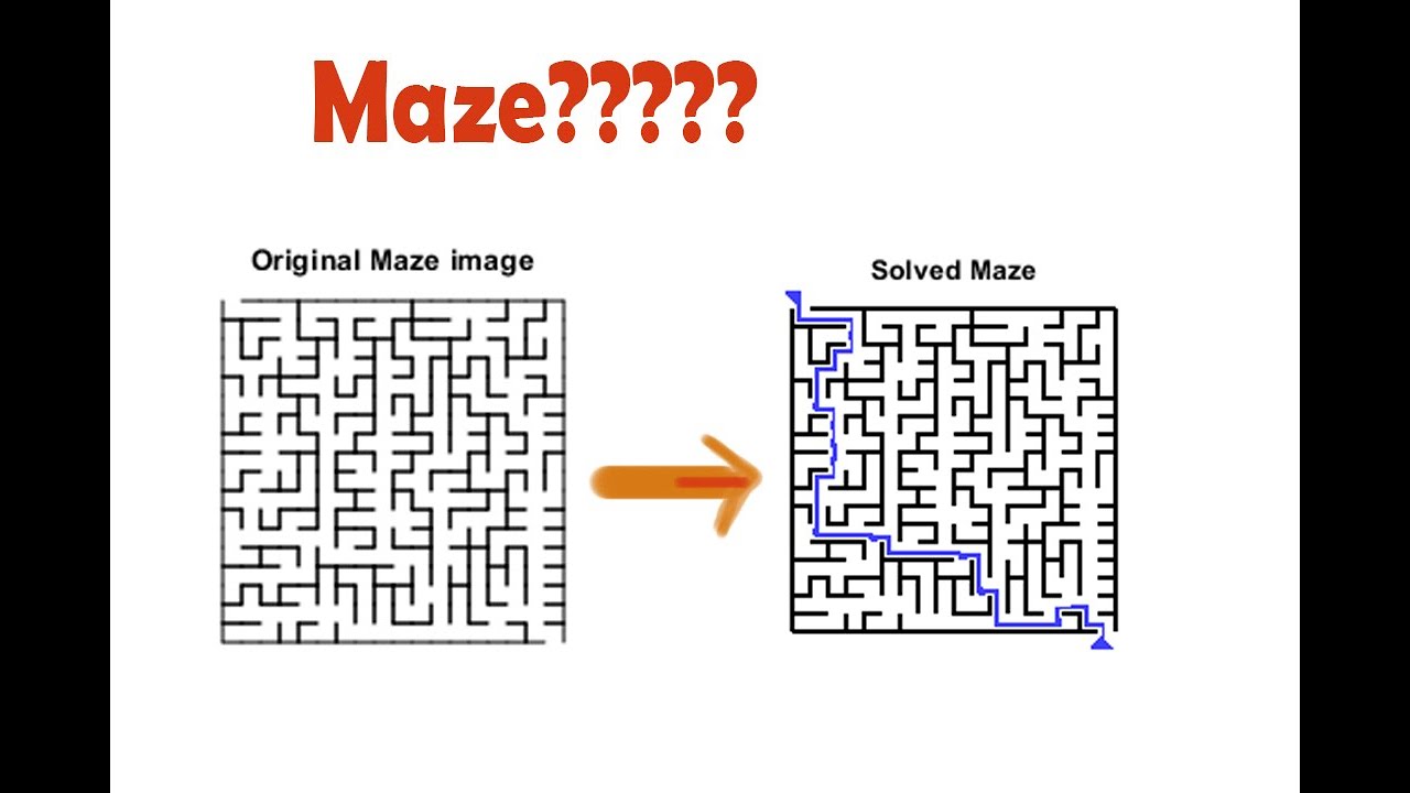 Maze Solving | Digital  Image processing | Matlab