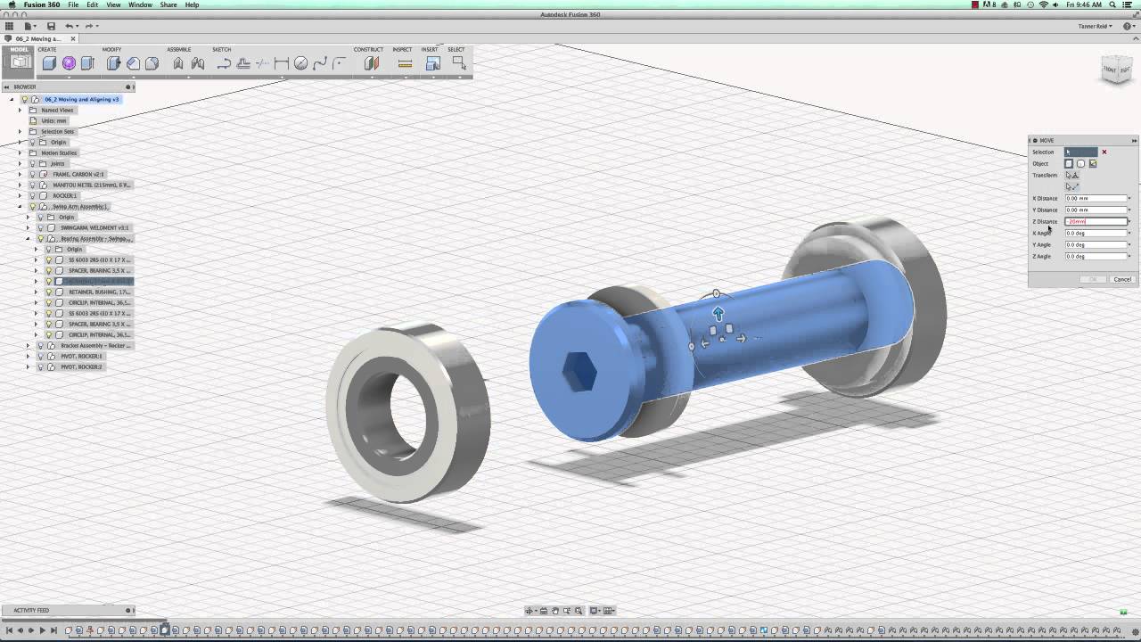 Autodesk Fusion 360 | How to Move and Align Components
