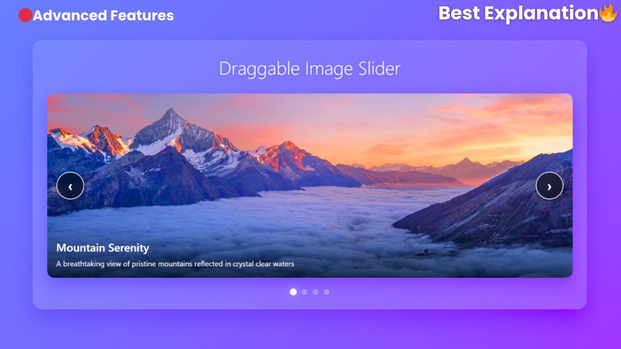 Build A Draggable Image Slider Using HTML CSS & JavaScript | Responsive Image Carousel Tutorial