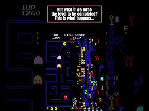 This is what happens when you beat level 256 in pacman