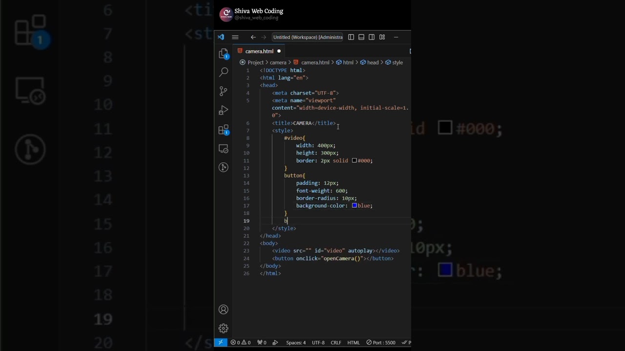 camera Accesses on your website using #javascript