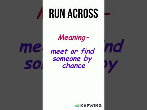 run across Education and Entertainment #trending #viral #shorts #synonyms