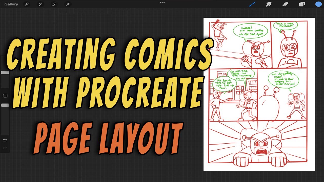 How To Create Comic Books With Procreate | Page Layout