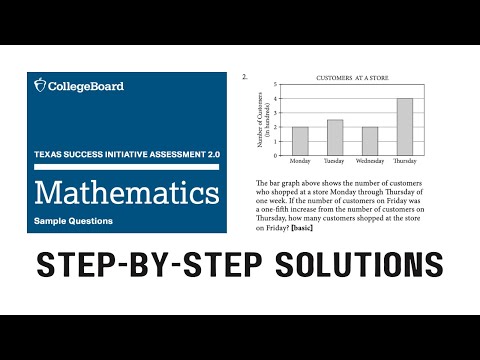 Problem 02 : TSIA2 Math Sample Questions | TSI Practice Exam Study Guide 2024