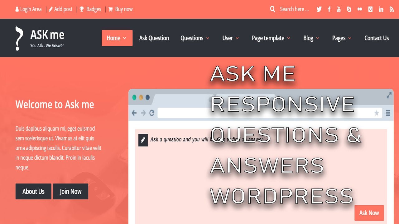 Ask Me Responsive Questions & Answers WordPress | Step By Step Guide Installation & Full Demo Setup