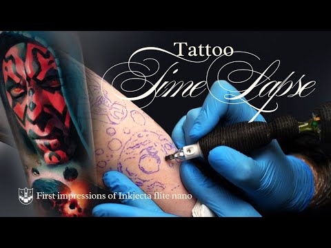 TATTOO TIME-LAPSE| Colour Packing: Tattoo Process