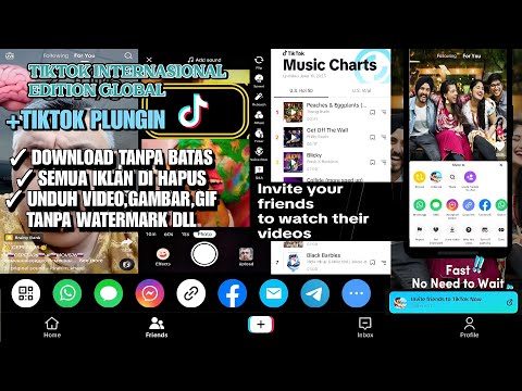 TIKTOK INTERNASIONAL VERSION GLOBAL + PLUGIN || TIKTOK KREATOR VIDEO PENDEK & KREATIVITAS MUSIC