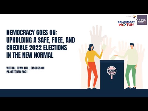 ADRi vTHD: "Democracy Goes On: Upholding a Safe, Free, & Credible 2022 Elections in the New Normal"