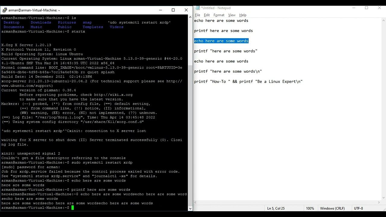 How to Use the Bash printf Command on Linux