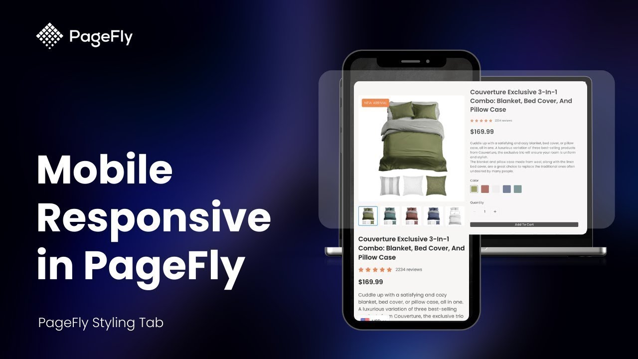 How to create a Mobile Responsive Shopify Pages | PageFly Tutorial (Legacy Editor)