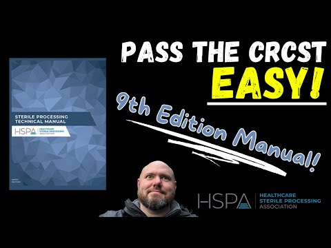 How to PASS the CRCST exam! EASY! (9th Edition Manual) #spd #sterileprocessing