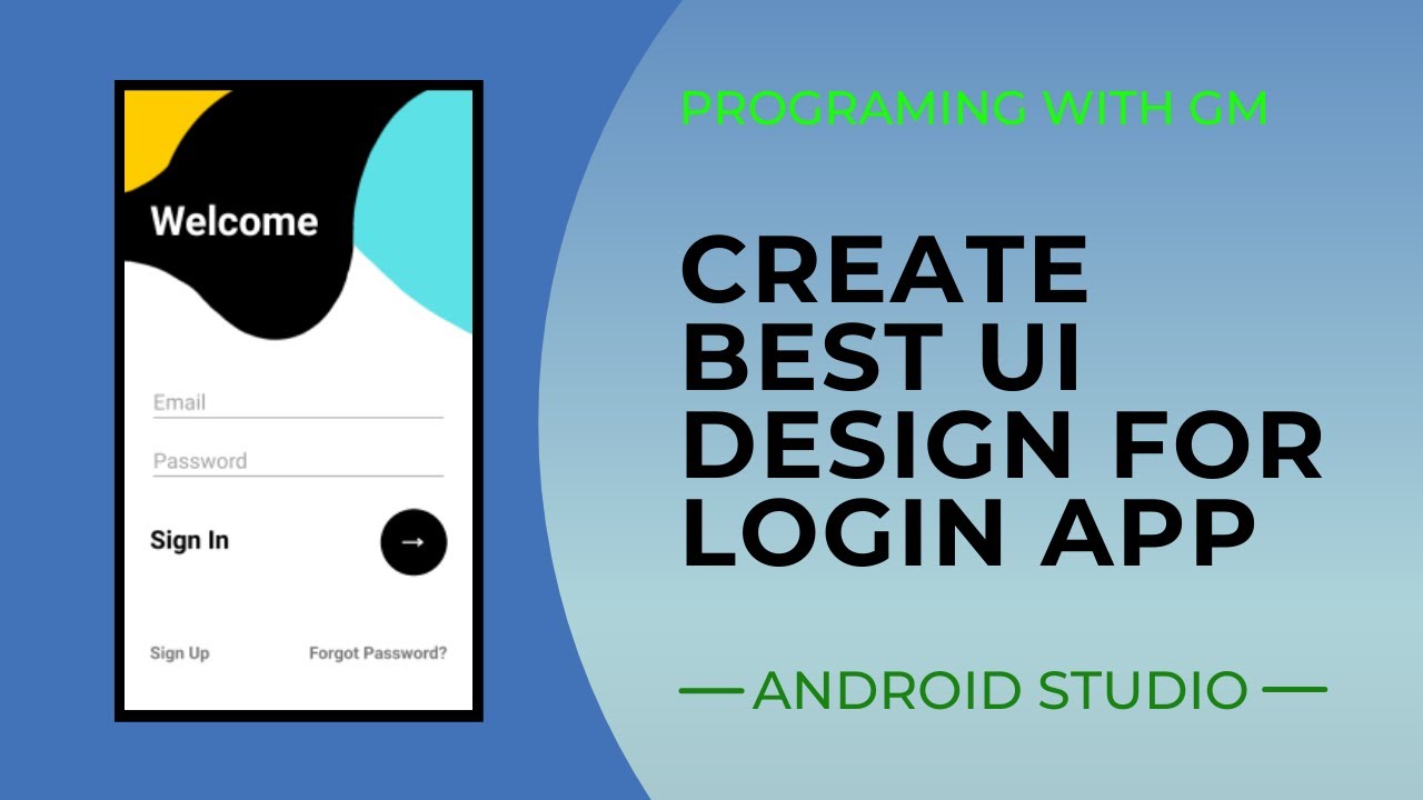 Create Best Login Form Using Constraint Layout || Android Studio