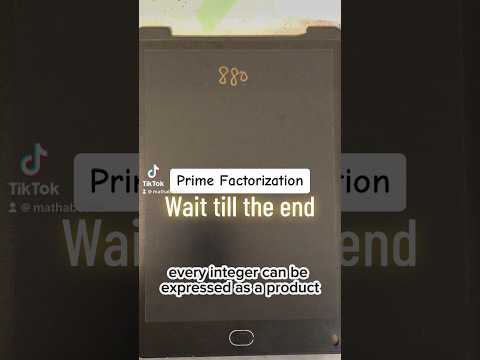 #Prime #Factorization #integers #math #maths #factorisation