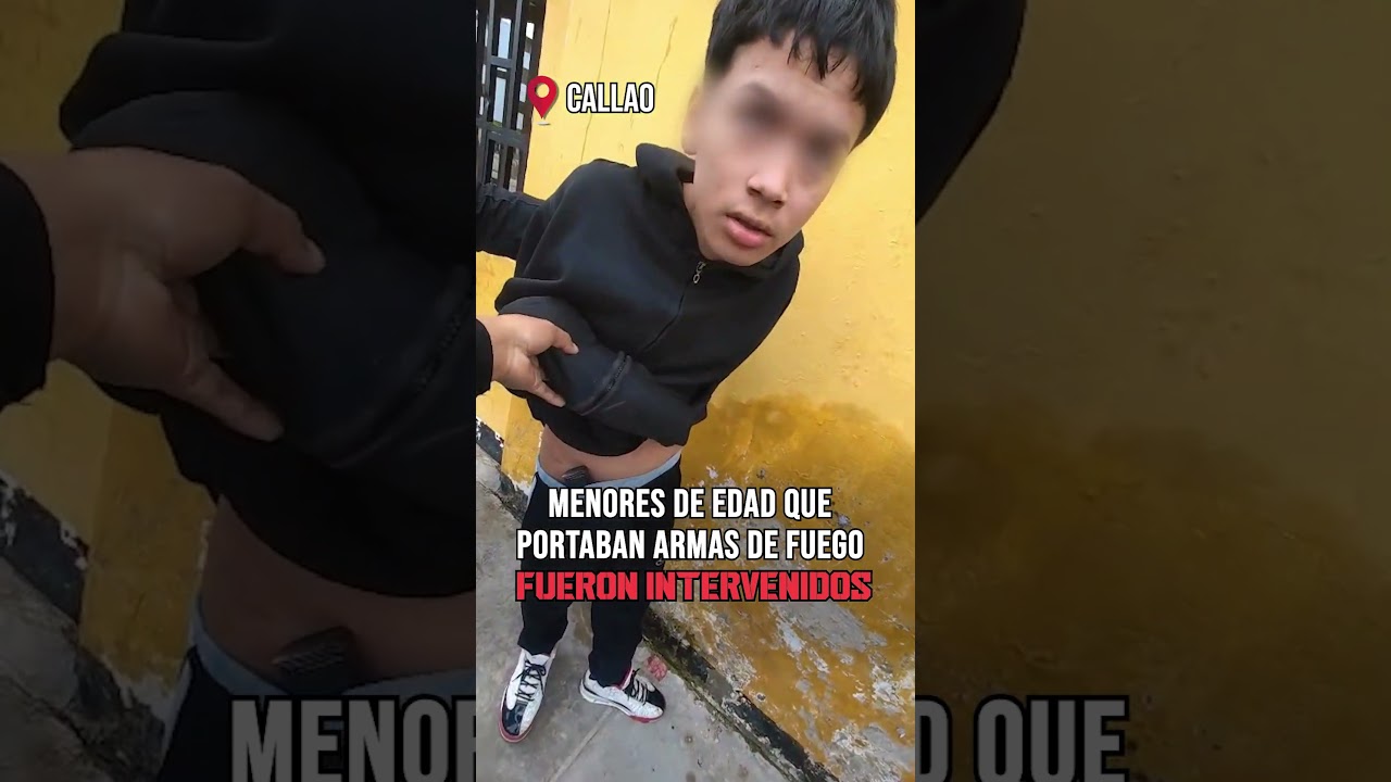 Callao: ¡Menores cayeron con armas!