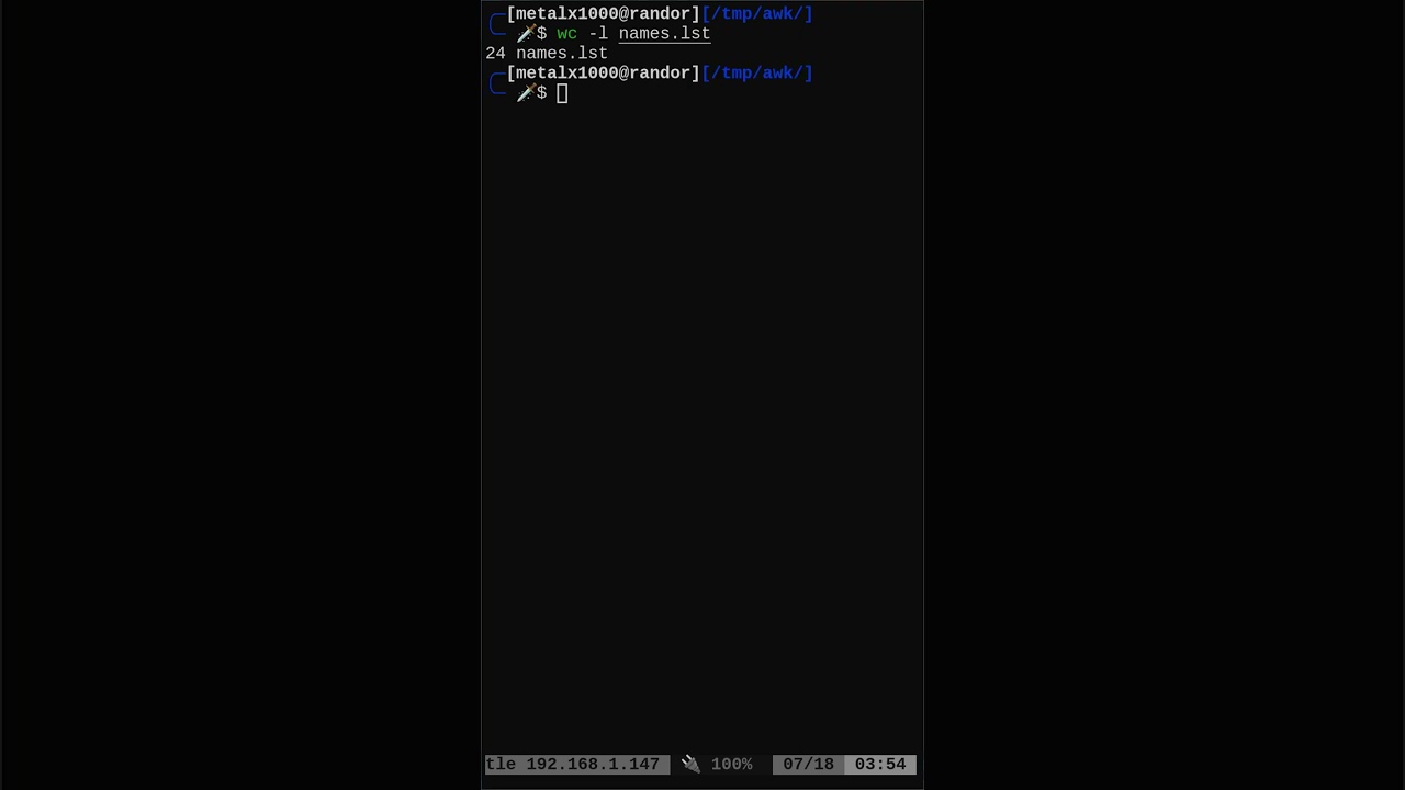 10 AWK Tutorial Short
