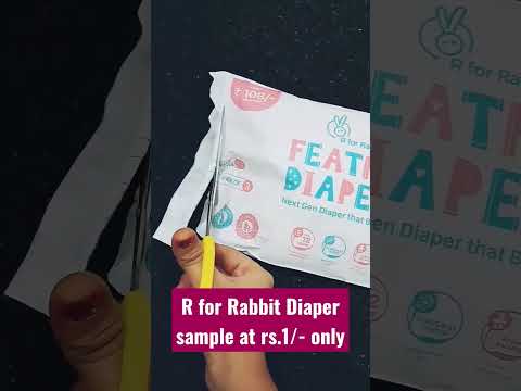 R for Rabbit diaper| #shorts #diapers #babydiapers #rforrabbit #viral #youtubeshorts #trending