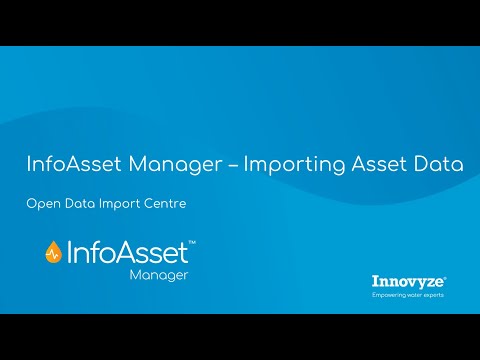 InfoAsset Manager - Importing data