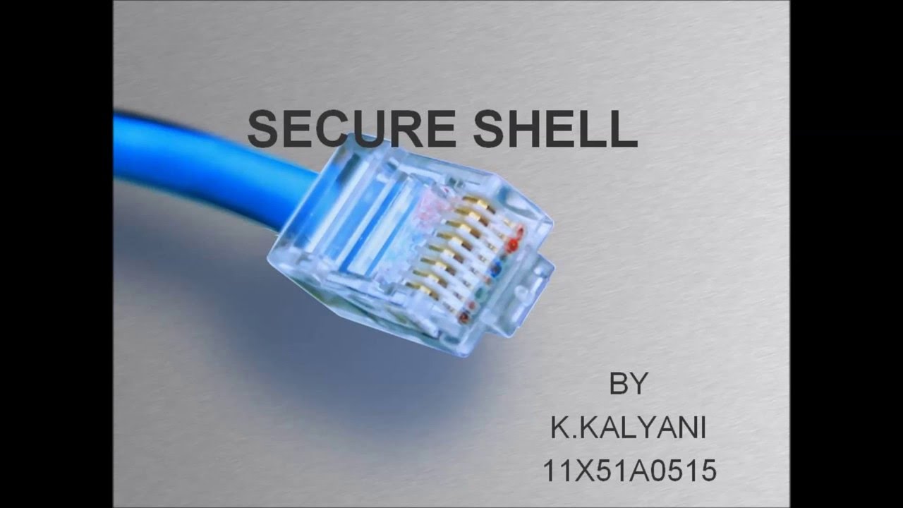 secure shell ppt